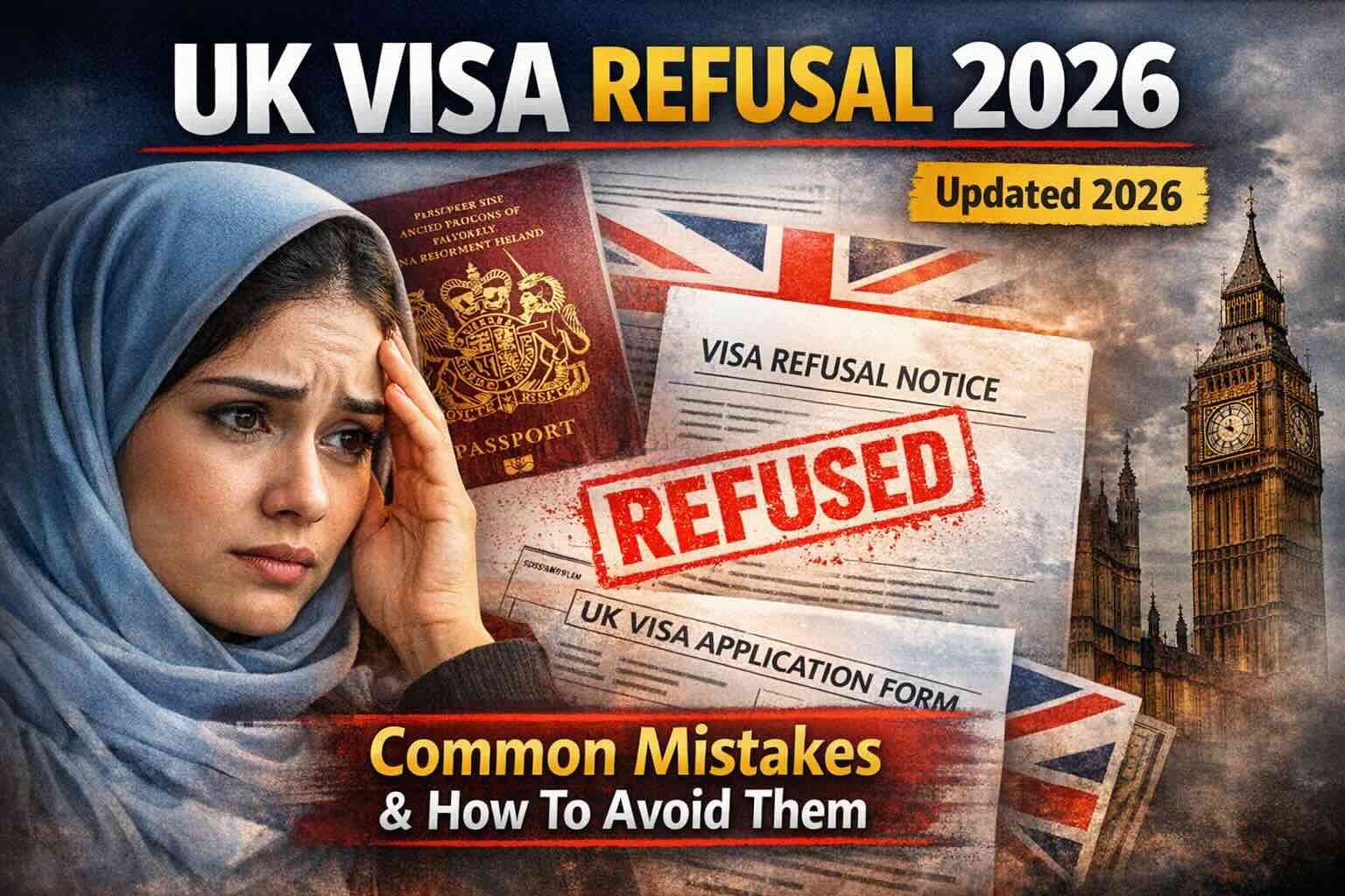 UK Visa Refusal Reasons 2026: Common Mistakes & How to Avoid Them